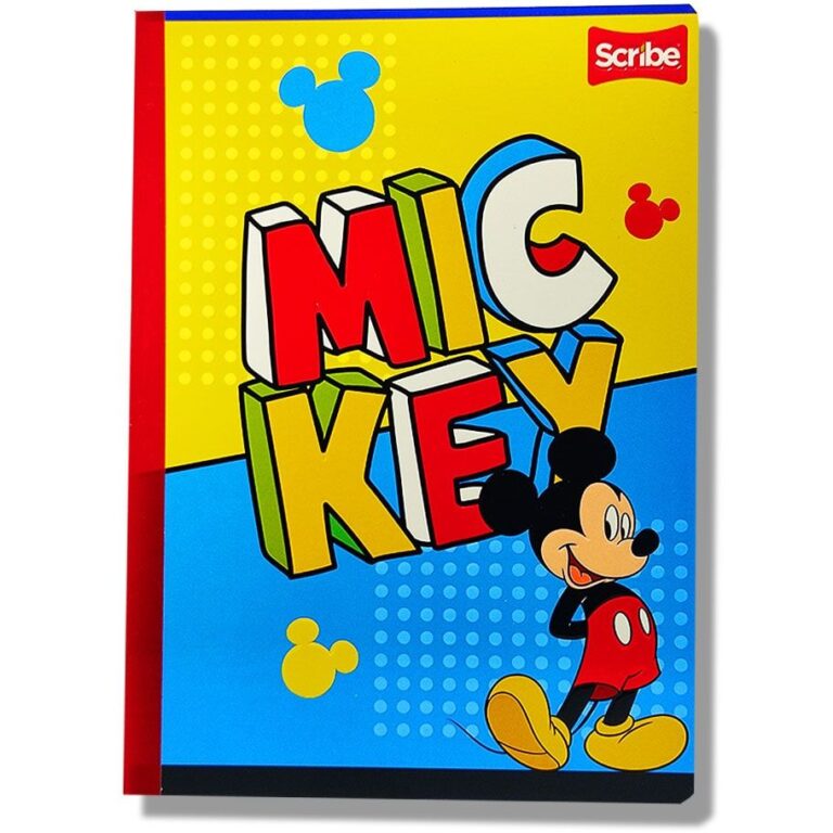 Cuaderno Cosido Scribe Cuadriculado 100 Hojas Mickey Mouse ...