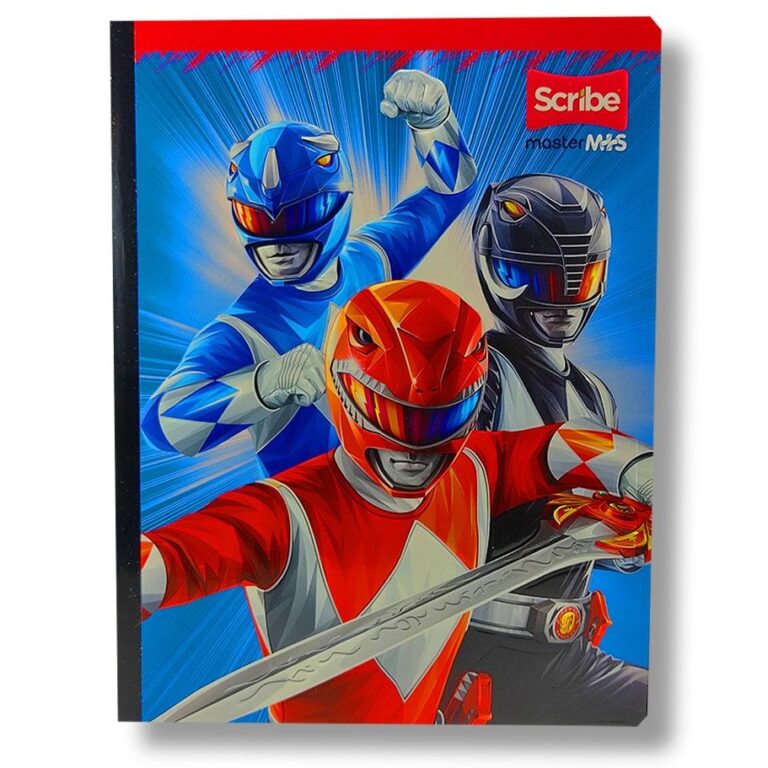 Cuaderno Scribe Master Mas Cosido Cuadriculado100 Hojas Power Rangers ...