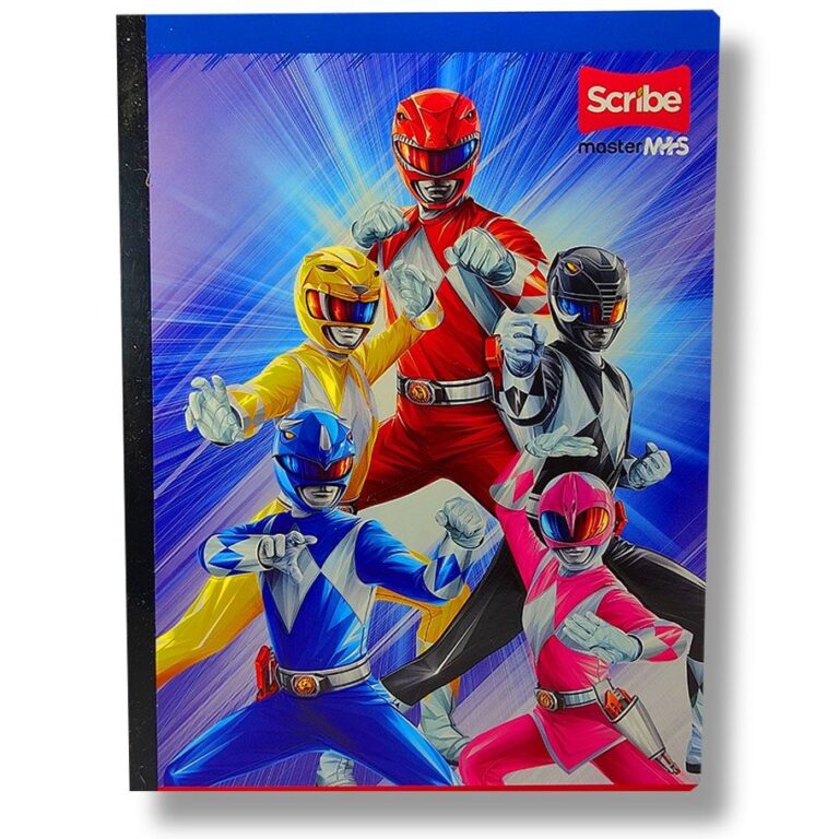 Cuaderno Scribe Master Mas Cosido Cuadriculado100 Hojas Power Rangers ...