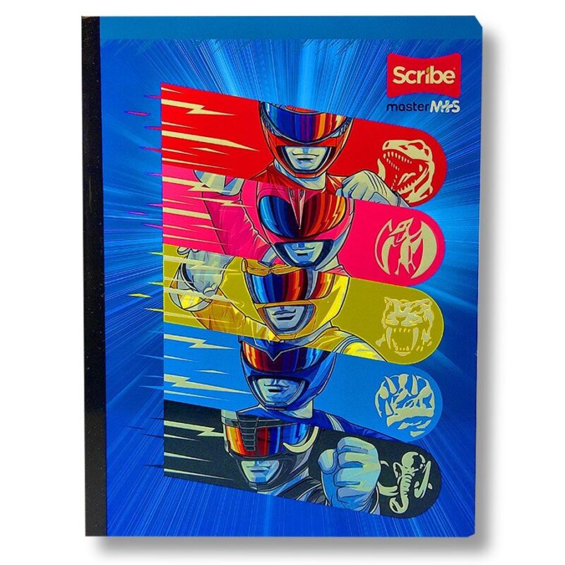 Cuaderno Scribe Master Mas Cosido Cuadriculado100 Hojas Power Rangers ...