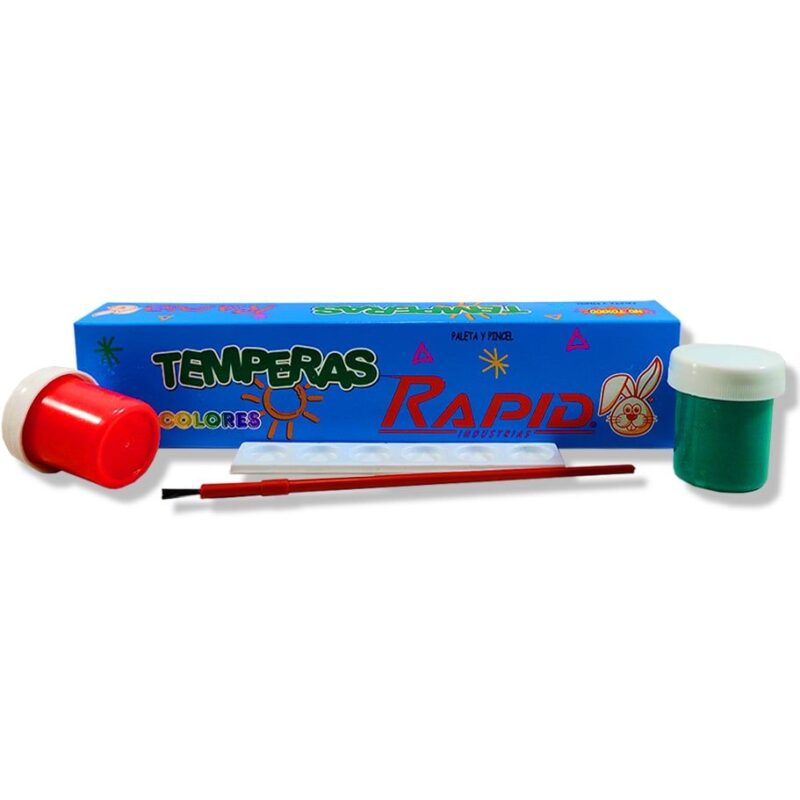 Caja de Tempera Rapid x6 - elchiquitindelospreciosbajos.com