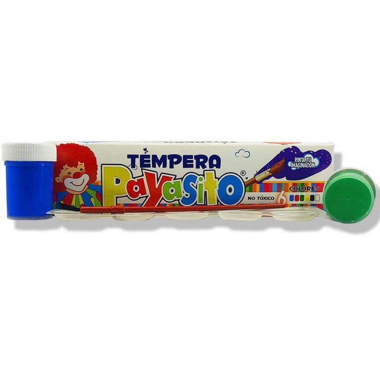 Caja De Tempera Payasito X6 - elchiquitindelospreciosbajos.com