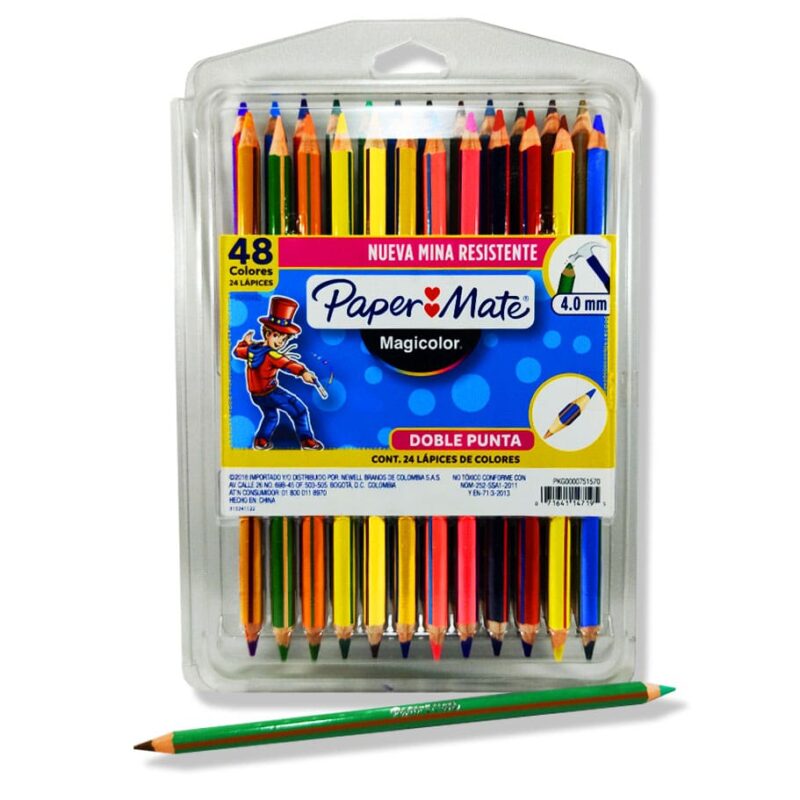 Colores Paper-Mate Magicolor x24 Doble Punta 24/48 ...