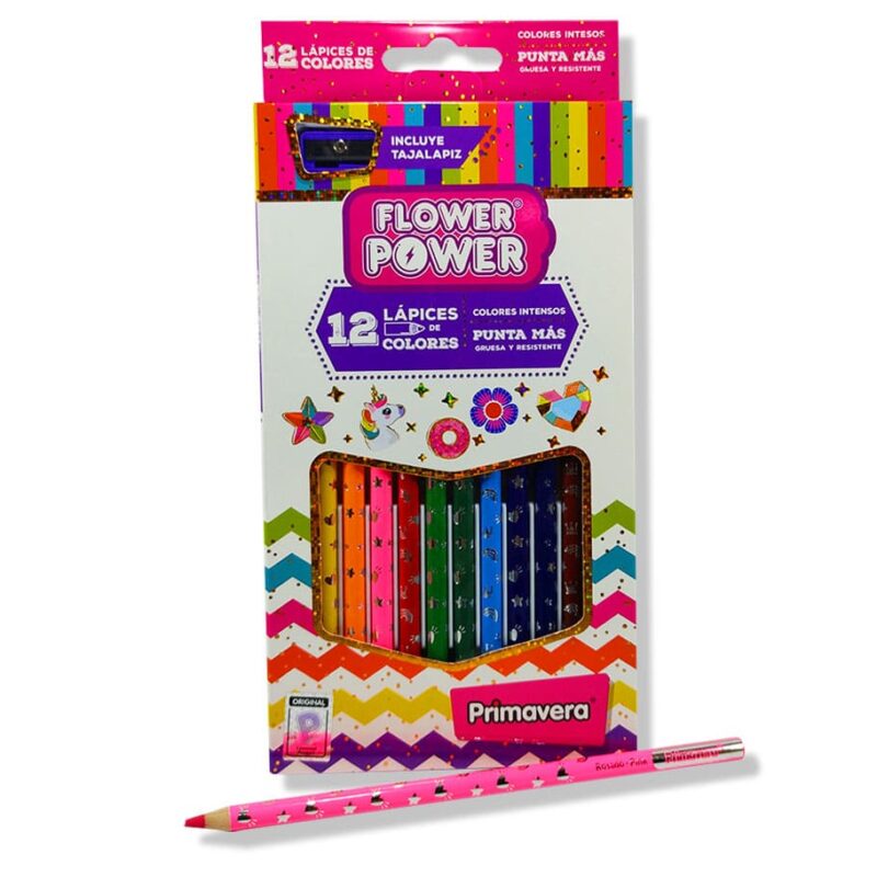 Colores Primavera Flower Power x12 - elchiquitindelospreciosbajos.com