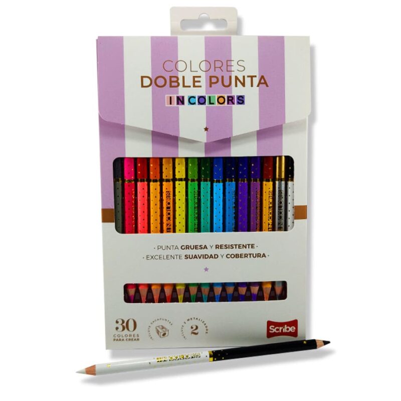 Colores Scribe In Colors X15 Doble Punta 15/30 ...
