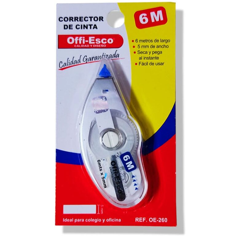 Corrector de Cinta Offi-Esco 6M - elchiquitindelospreciosbajos.com