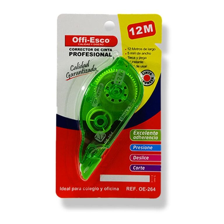 Corrector de Cinta Profesional Offi-Esco 12Mts ...