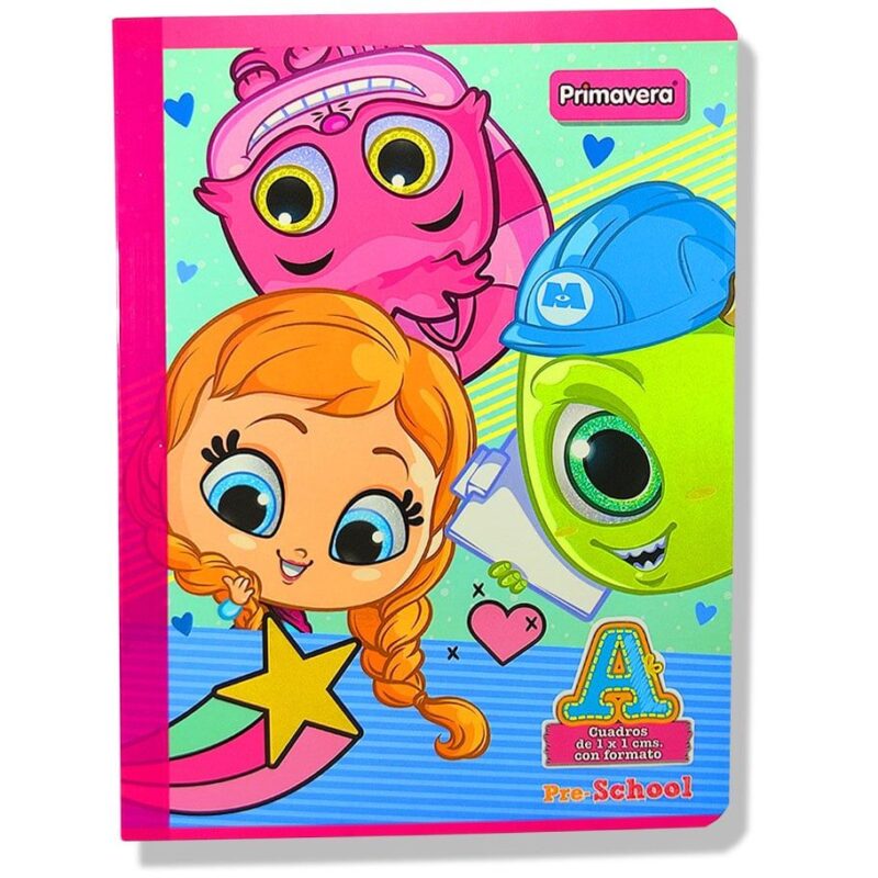 Cuaderno Primavera Pre-School A Cuadros1x1-Formato 100 Hojas Ref.1400 ...