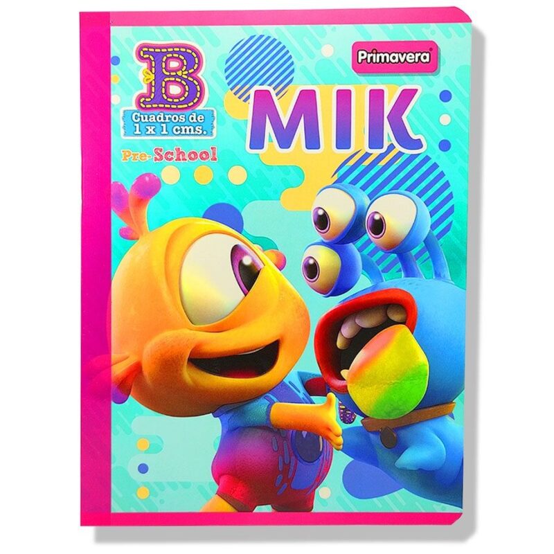 Cuaderno Primavera Pre-School B Cuadros1x1 100 Hojas Ref.1401_019 ...