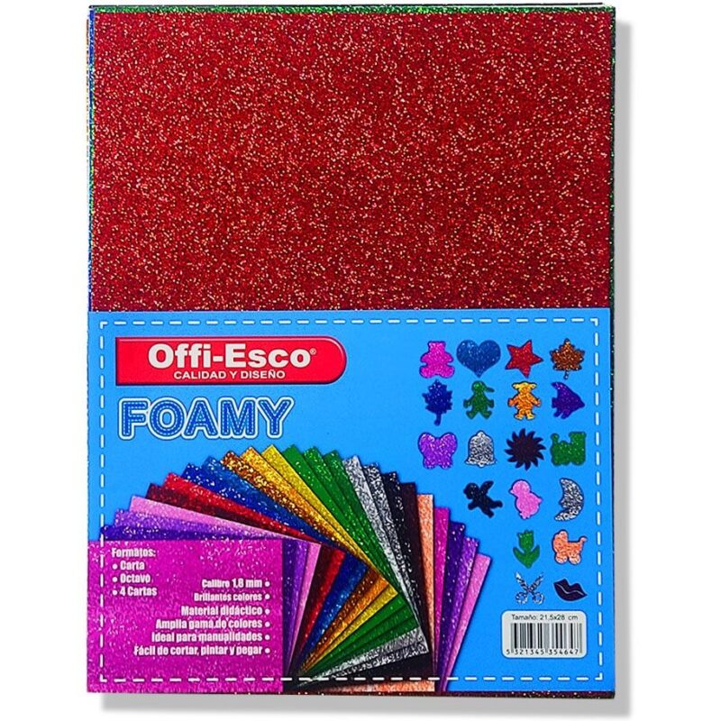 Foamy Escarchado Carta X10 Offi-Esco - elchiquitindelospreciosbajos.com