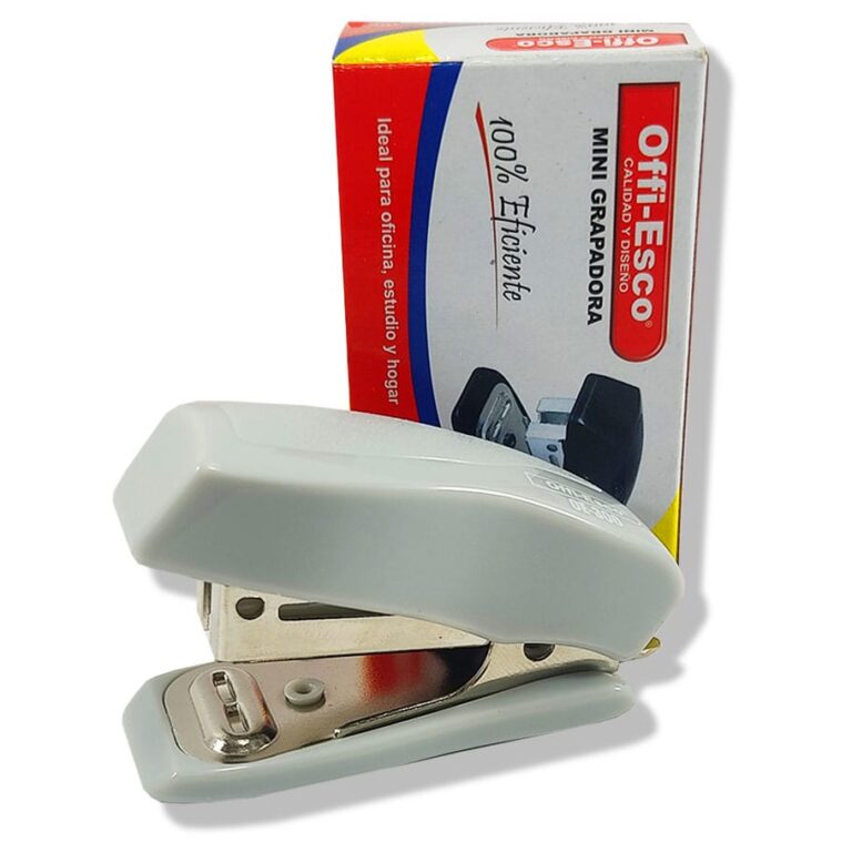 Mini Grapadora Offi-Esco OE-306 Gris - elchiquitindelospreciosbajos.com