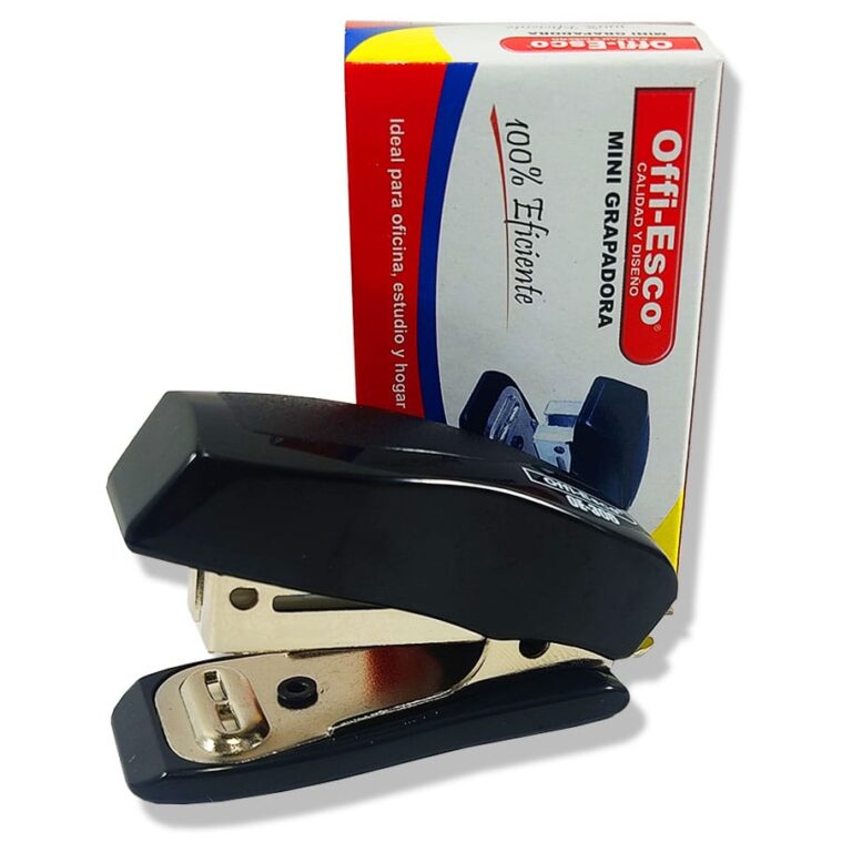 Mini Grapadora Offi-Esco OE-306 Negra - elchiquitindelospreciosbajos.com