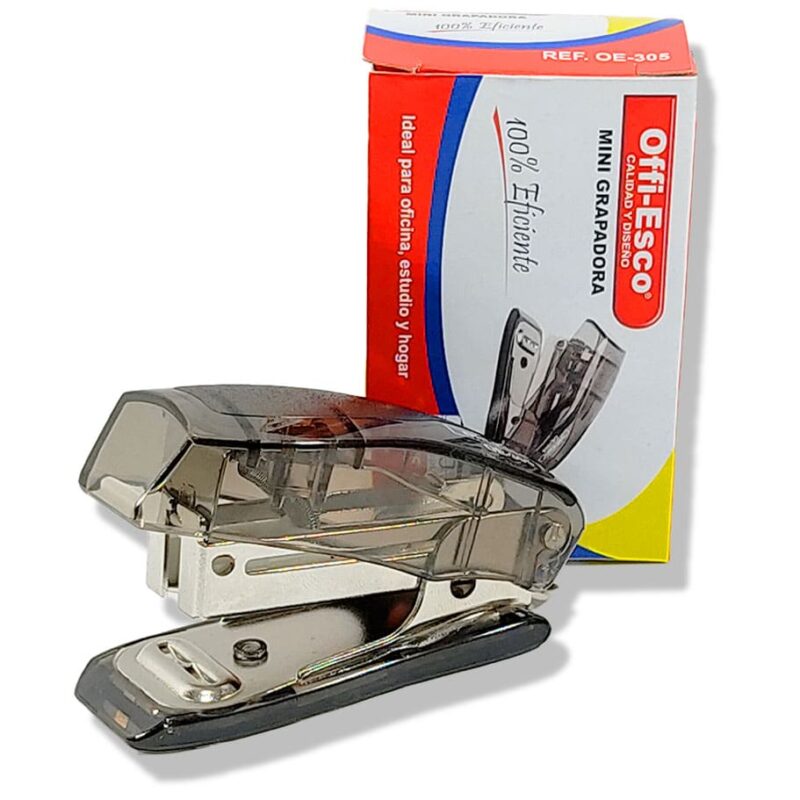 Mini Grapadora Offi-Esco OE-305 Negro - elchiquitindelospreciosbajos.com