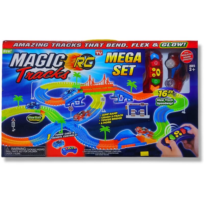 Pista de Carros Mega Set Magic Tracks RC - elchiquitindelospreciosbajos.com