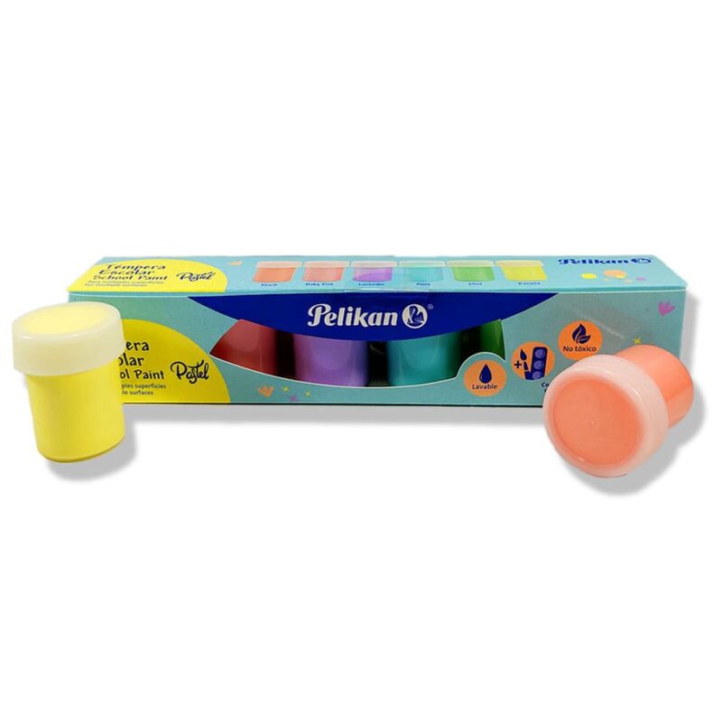 Caja De Tempera Pelikan Tonos Pastel X6 - elchiquitindelospreciosbajos.com