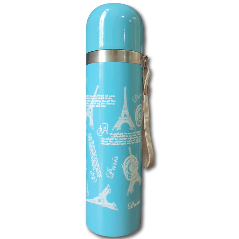 Termo Azul Motivo Paris 0.5Lts - elchiquitindelospreciosbajos.com